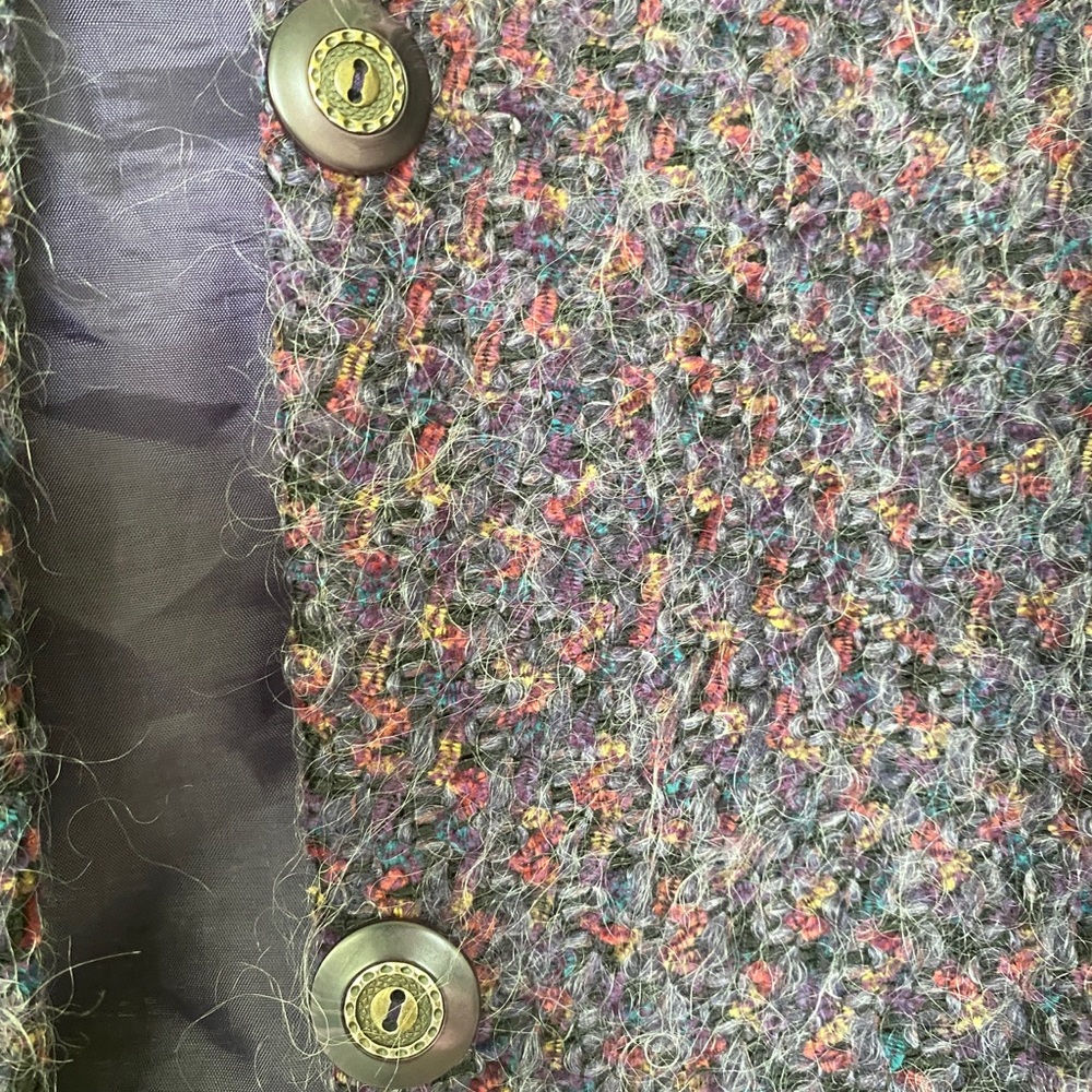 Purple Nubby Tweed Blazer Vintage - Gem